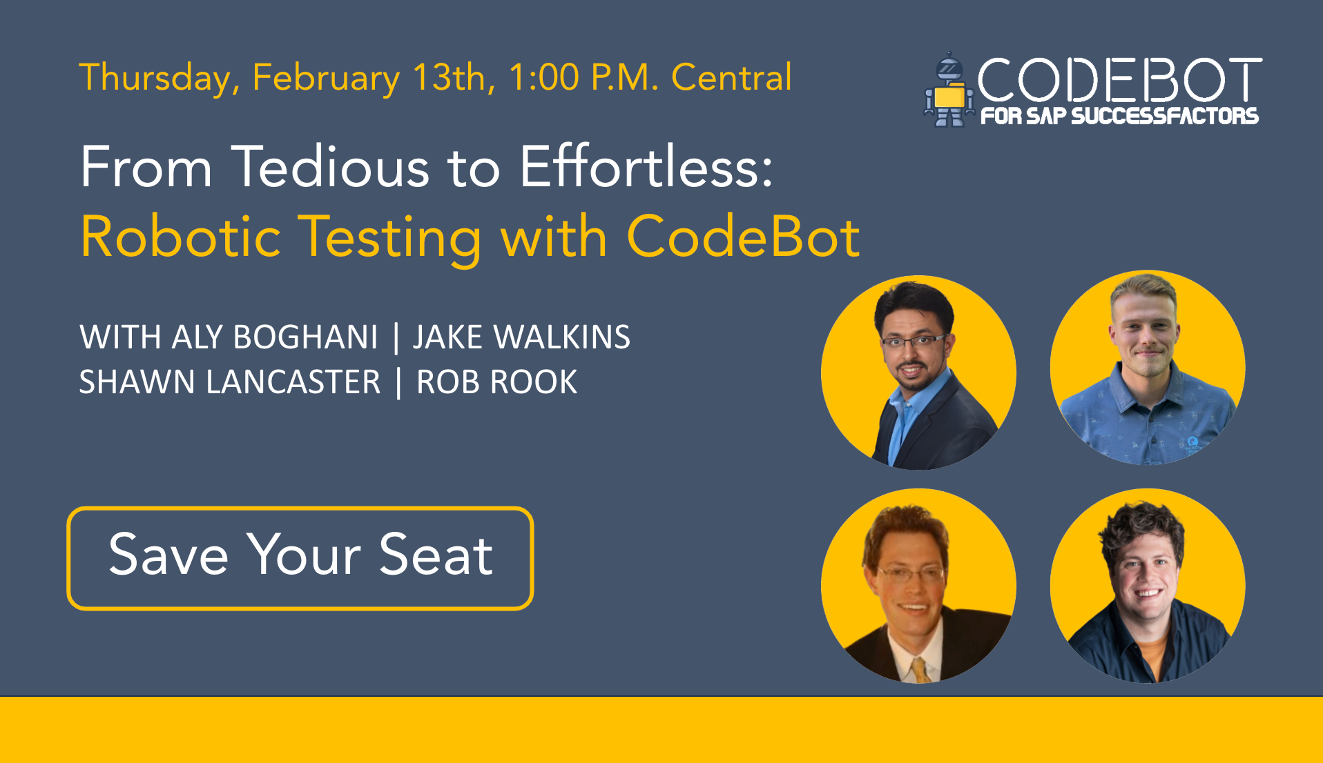 Recording - From Tedious to Effortless: Robotic Testing with CodeBot